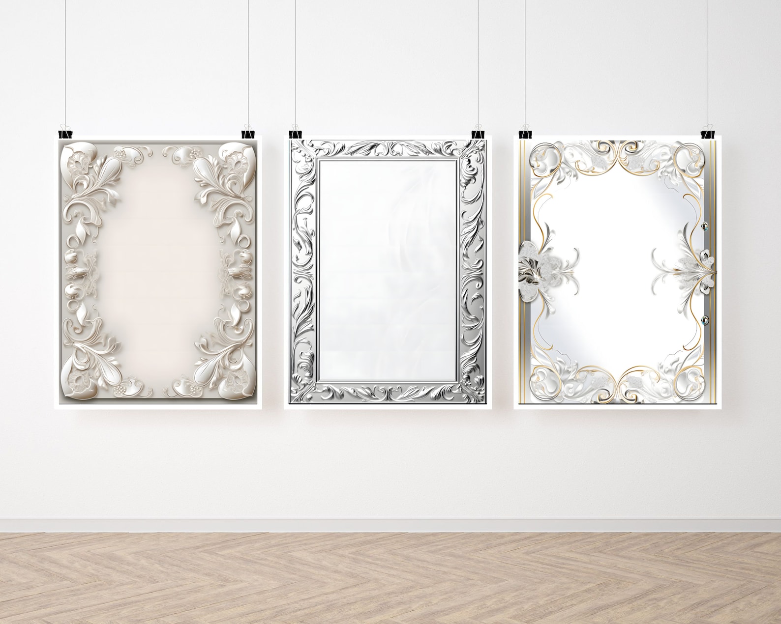 Metal Border Paper Collection for Invitations, Functions or Art, Party ...