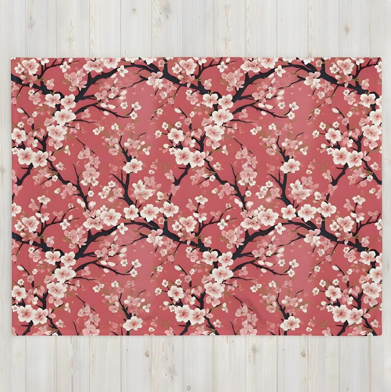 Japanese Cherry Blossom Patterns, Cherry Blossom Repeat Pattern, Cherry ...