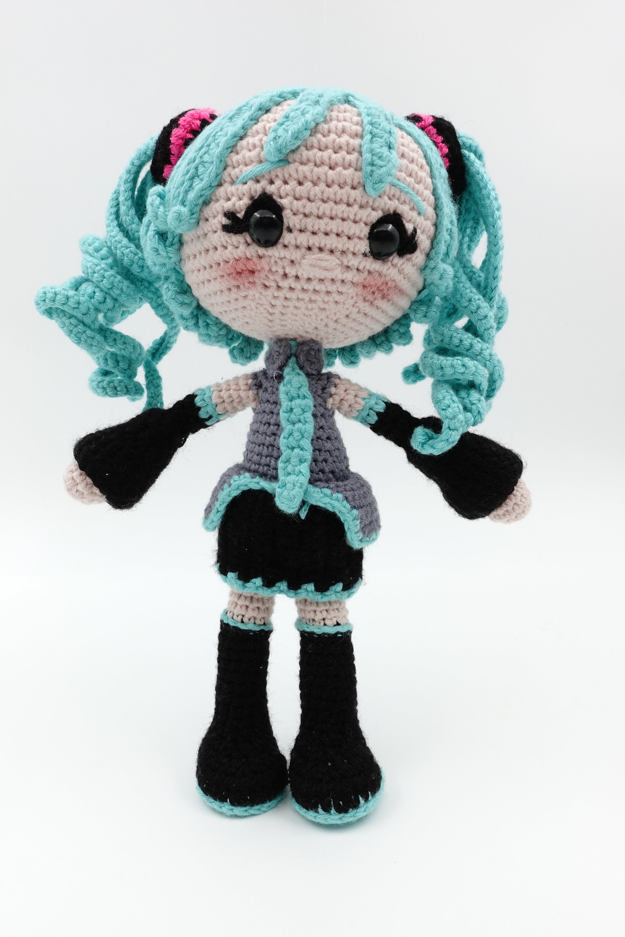 Hatsune Miku Crochet Amigurumi Anime Manga Toy Handmade Gift - Etsy