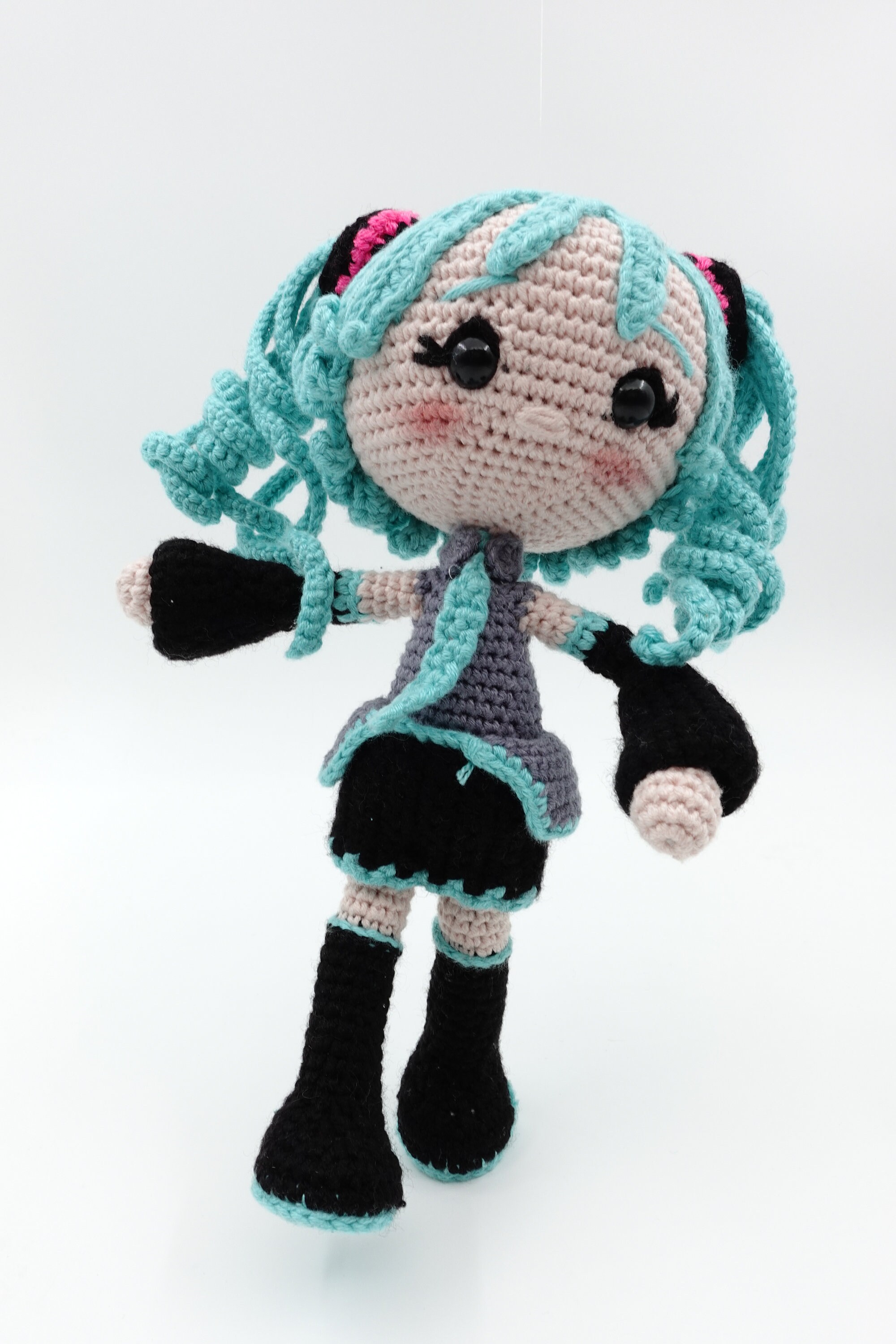 Hatsune Miku Crochet Amigurumi Anime Manga Toy Handmade Gift - Etsy