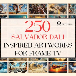 Salvador Dali Inspired Frame TV Art, Samsung Frame TV 250 Bundle ...