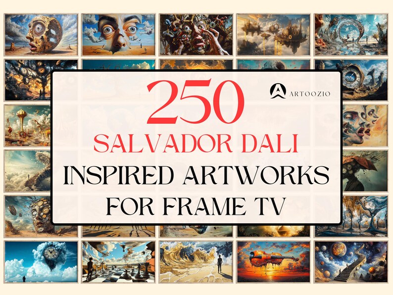 Salvador Dali Inspired Frame TV Art, Samsung Frame TV 250 Bundle ...
