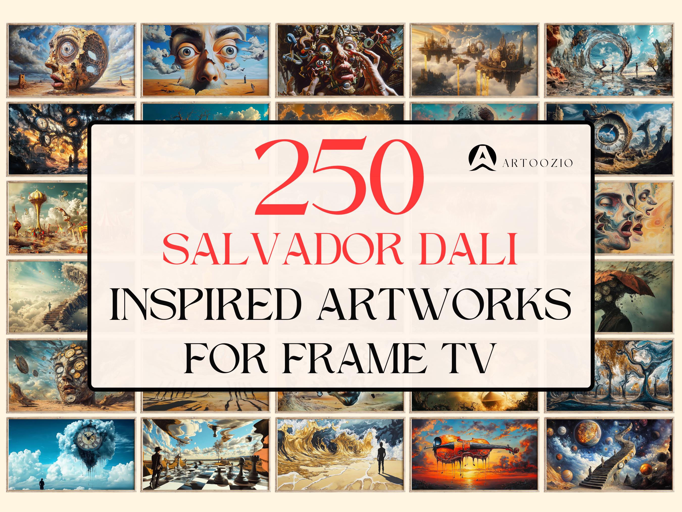 Salvador Dali Inspired Frame TV Art, Samsung Frame TV 250 Bundle ...