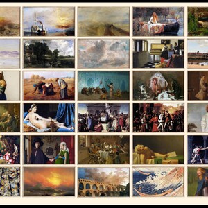 Samsung Frame TV Art Bundle Famous Vintage Paintings Set for Frame TV ...