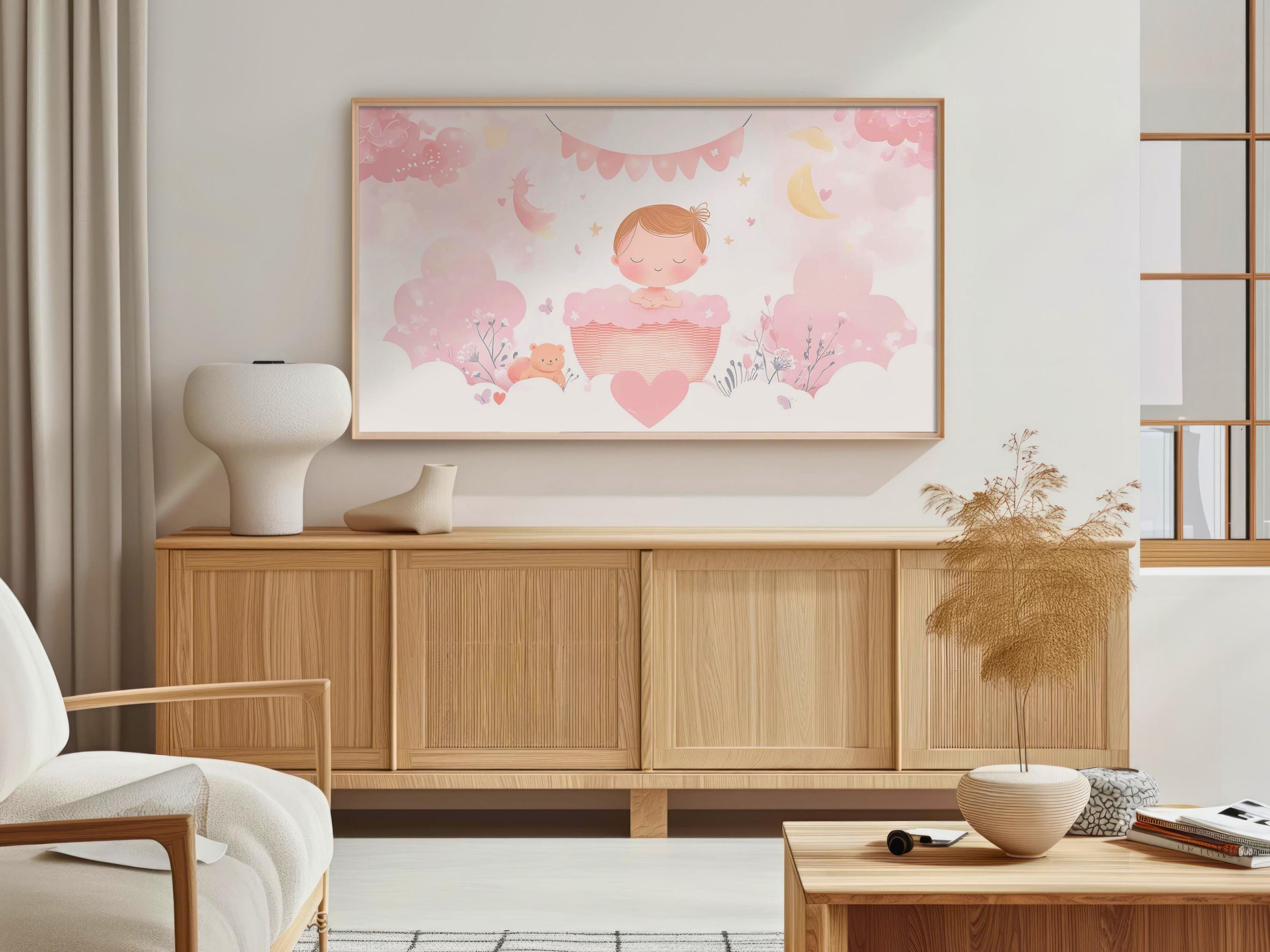 50 Nursery Frame TV Art Bundle, Baby's Room Samsung Theframe TV Artwork ...