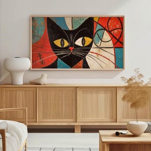 50 Cat Themed Frame TV Art Bundle, Kitten Samsung Theframe TV Artwork ...
