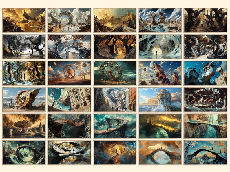 Salvador Dali Inspired Frame TV Art, Samsung Frame TV 250 Bundle ...