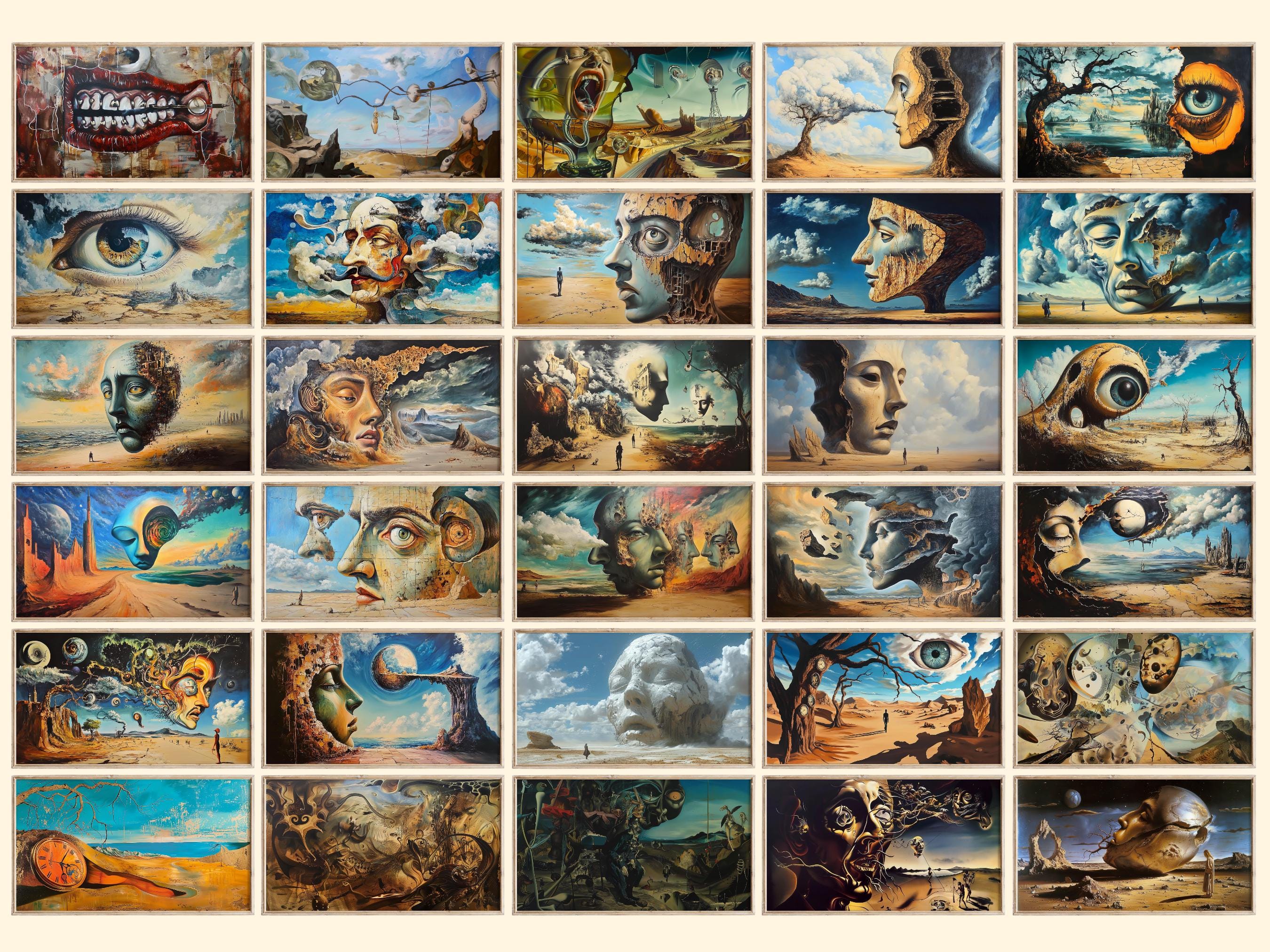 Salvador Dali Inspired Frame TV Art, Samsung Frame TV 250 Bundle ...