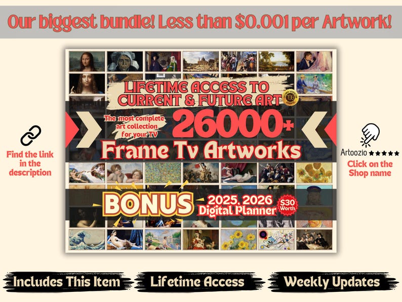 50 Bird Themed Frame TV Art Bundle, Nature Samsung Theframe TV Artwork ...