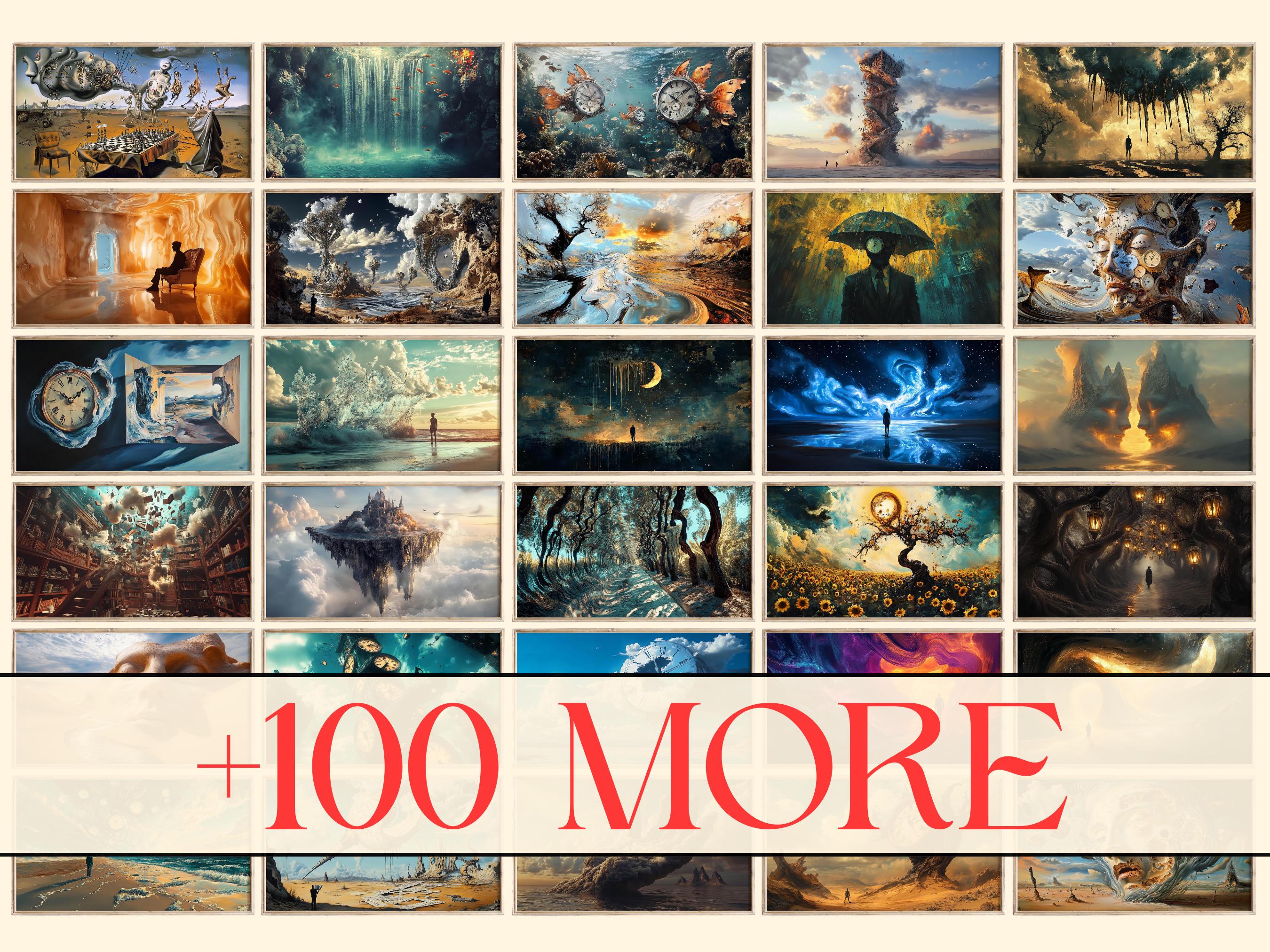 Salvador Dali Inspired Frame TV Art, Samsung Frame TV 250 Bundle ...