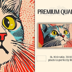 50 Cat Themed Frame TV Art Bundle, Kitten Samsung Theframe TV Artwork ...