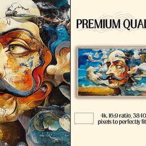 Salvador Dali Inspired Frame TV Art, Samsung Frame TV 250 Bundle ...