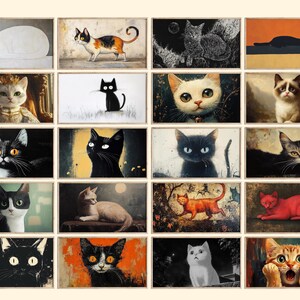 50 Cat Themed Frame TV Art Bundle, Kitten Samsung Theframe TV Artwork ...