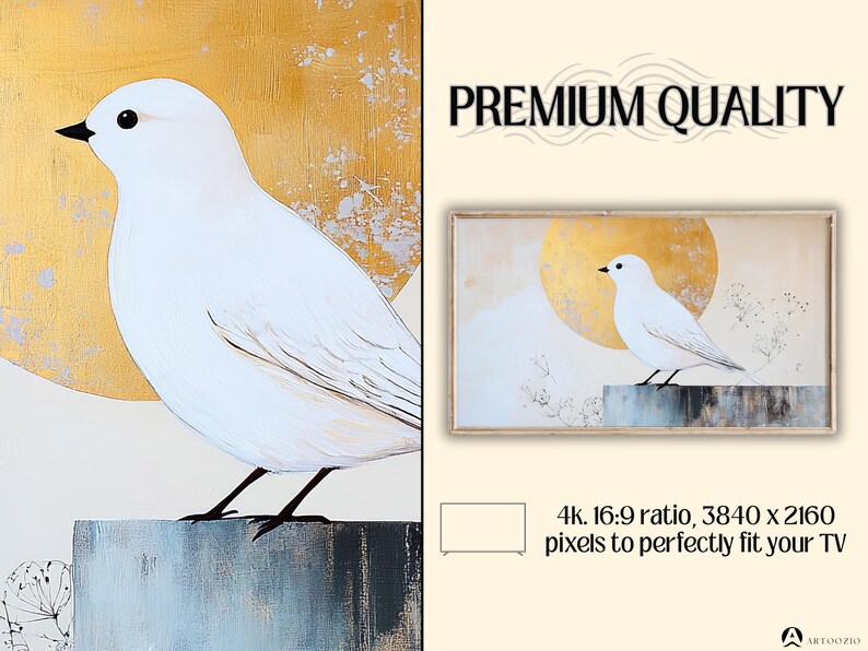 50 Bird Themed Frame TV Art Bundle, Nature Samsung Theframe TV Artwork ...