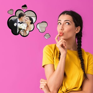 Speech Bubble Canva Frames Bundle, Dream Bubble Canva Template, Cartoon ...