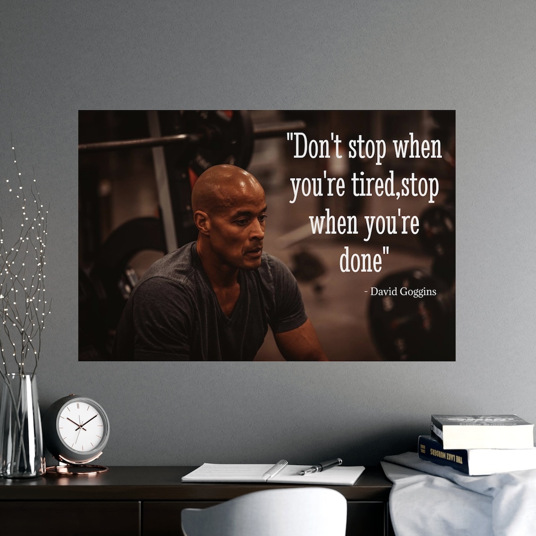 Motivational Poster David Goggins - Etsy