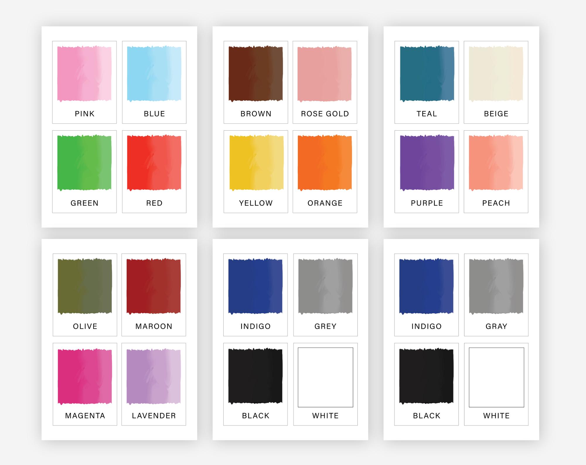 20 Colors Flash Cards Montessori Flashcards Preschool Color Cards ...