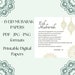 Eid Mubarak Digital Paper 10 Printable Prayer Cards - Etsy