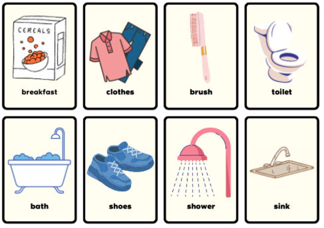 Home Daily Flashcards. Routine Flashcards. EYFS Flashcards. - Etsy