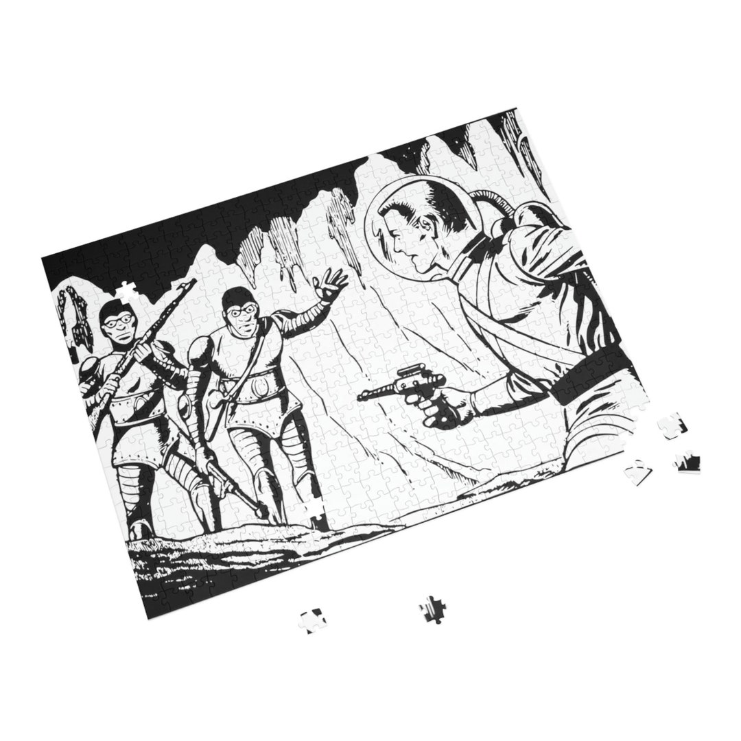Puzzle Retro Alien Fiction - Etsy