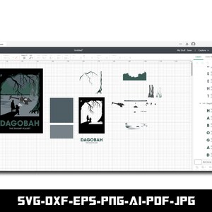 Star Wars Dagobah Planet, SVG and PNG for Dagobah Planet Poster, EPS ...
