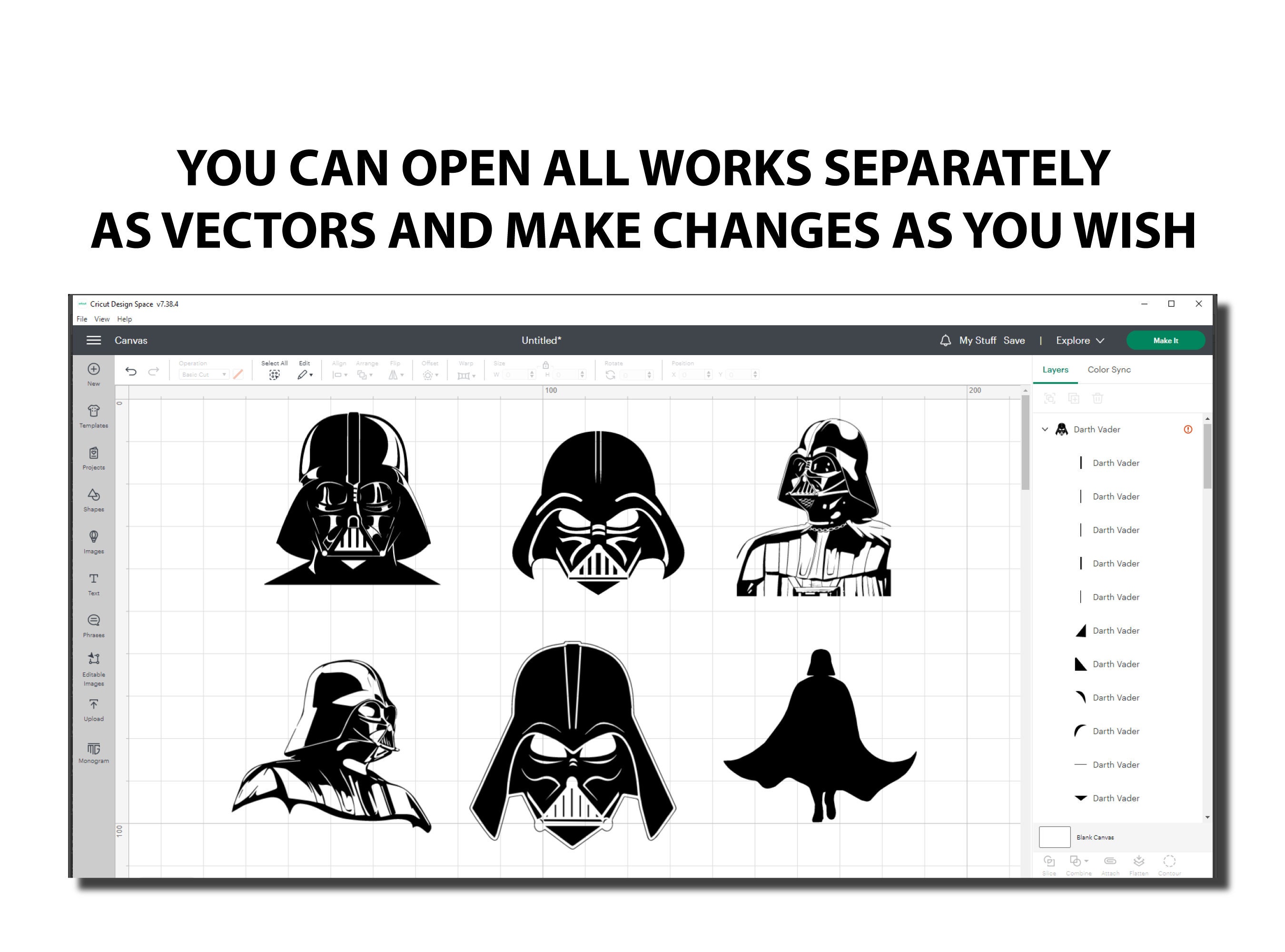 Darth Vader Star Wars SVG DXF Eps Cut File for Cricut and - Etsy