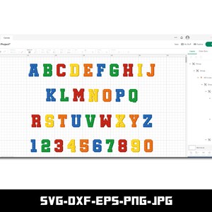 Block Brick Alphabet SVG: Cut File for Cricut, Silhouette (digital ...