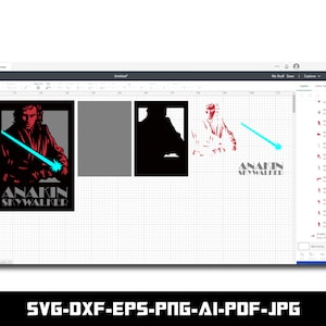 Anakin Skywalker Poster, SVG and PNG for Anakin Skywalker, EPS, Dxf ...