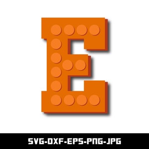 Block Brick Alphabet SVG: Cut File for Cricut, Silhouette (digital ...