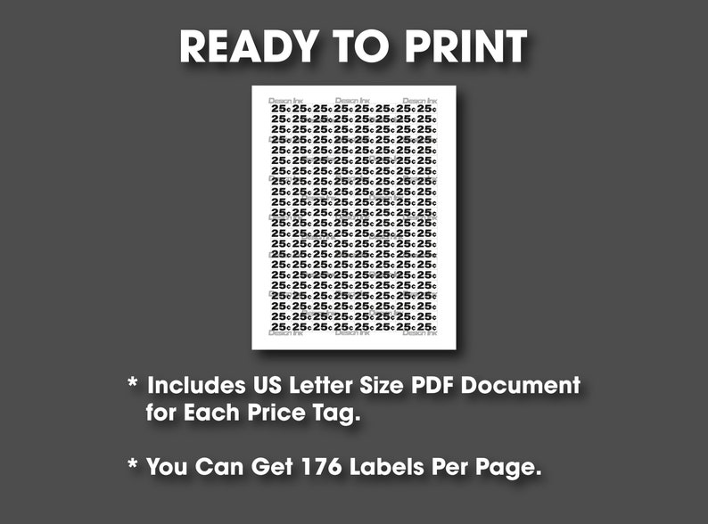 Vending Machine Price Labels: 56 Printable Tags (digital Download) - Etsy
