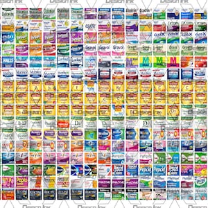 1734 Pill Labels: Pocket Pharmacy Organizer (digital Download) - Etsy