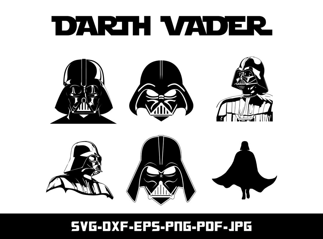 Darth Vader Star Wars SVG, DXF, Eps, Cut File for Cricut and Silhouette ...