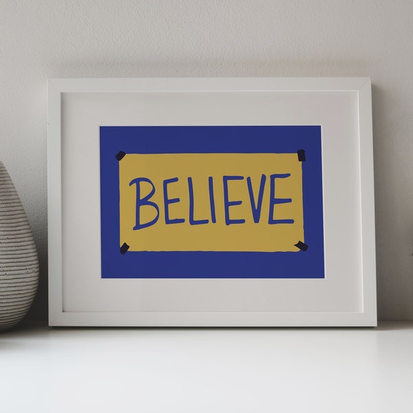 Believe Signs - Etsy