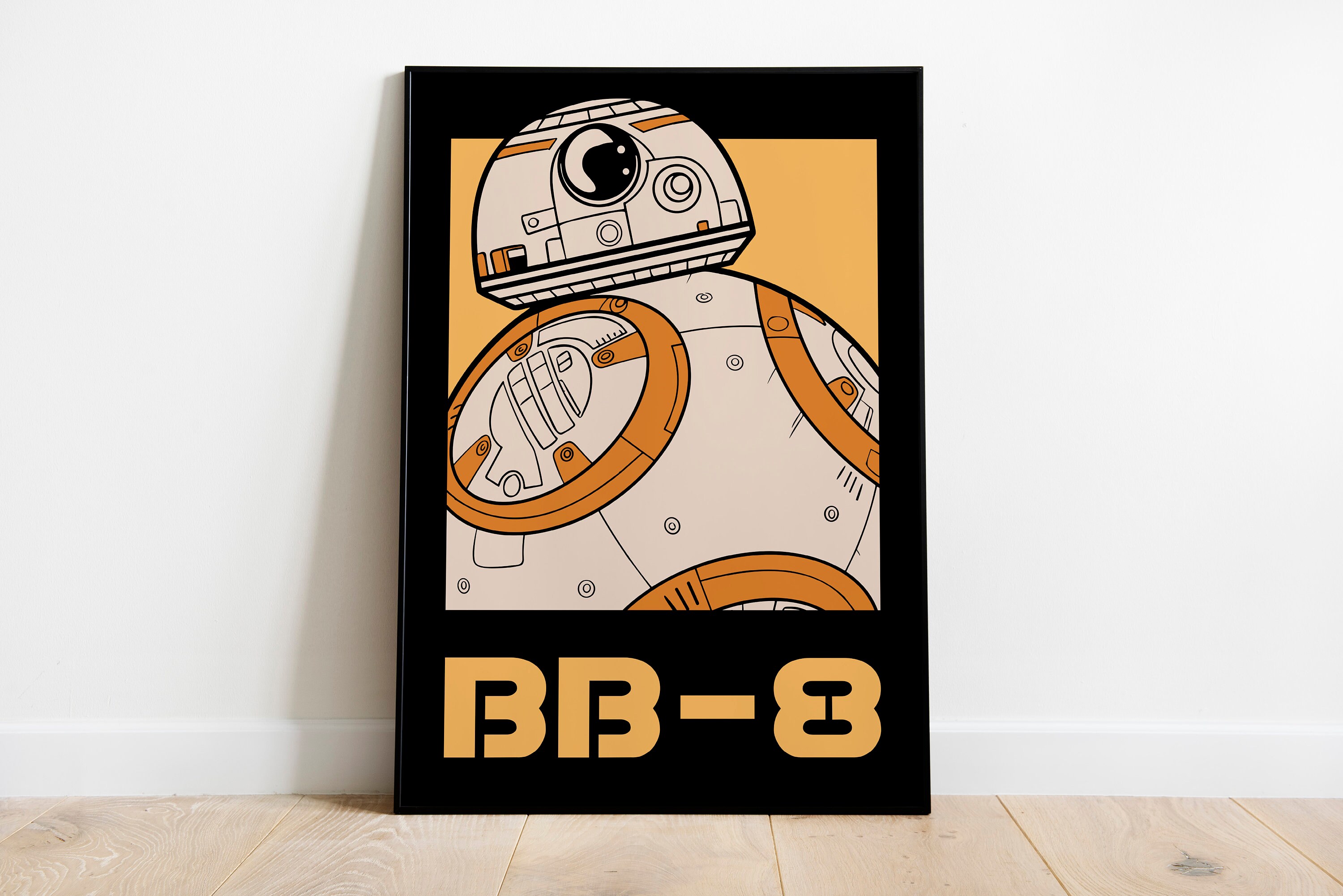 BB-8 Poster, SVG and PNG for Bb-8 Poster, Eps, Dxf ..., Cut File for Cricut, Digital Download ...