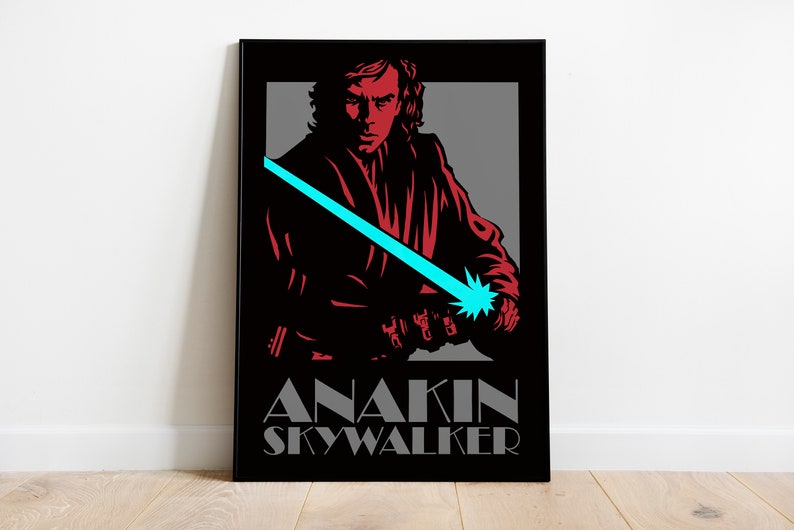 Anakin Skywalker Poster, SVG and PNG for Anakin Skywalker, EPS, Dxf ...