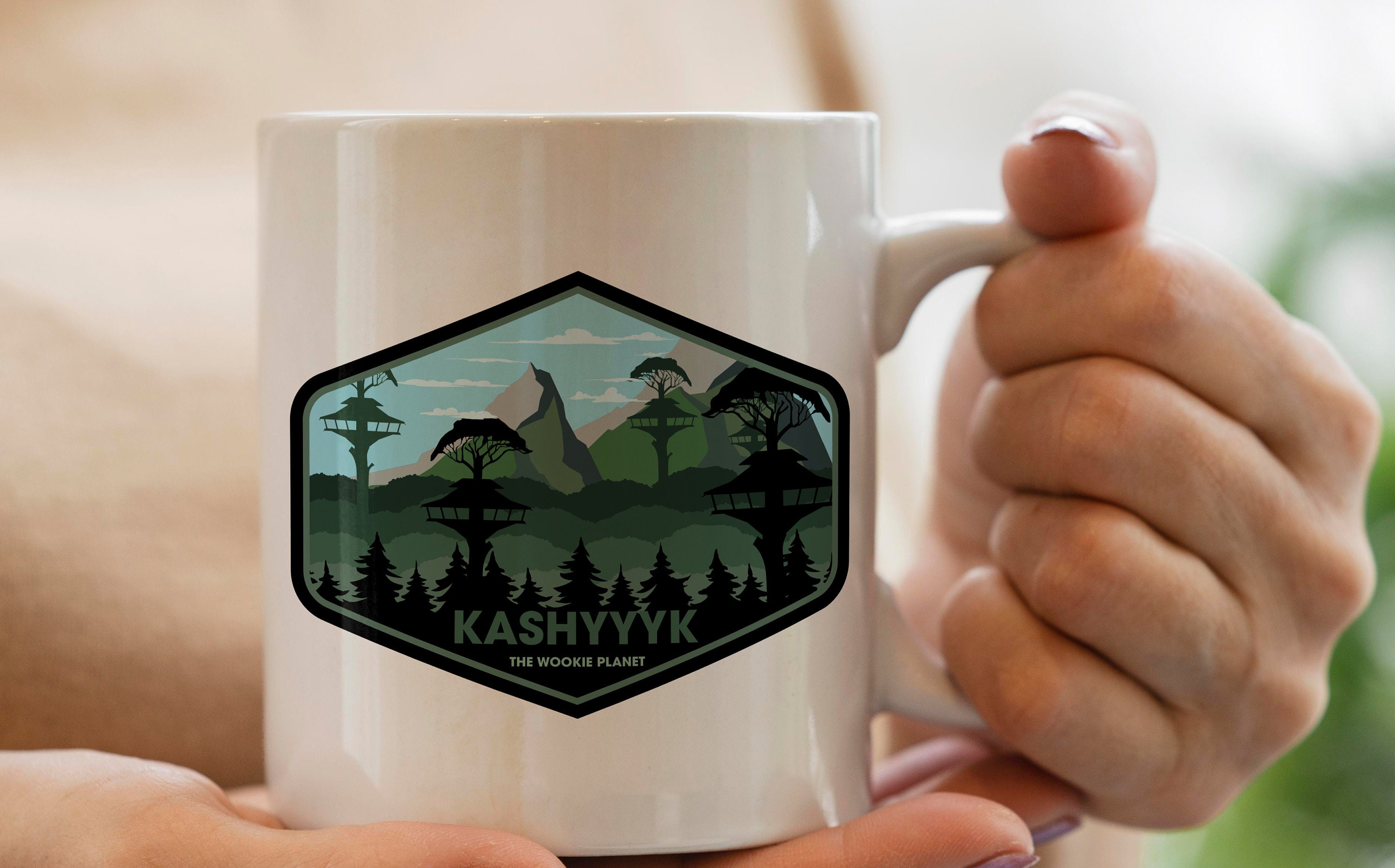 Star Wars Kashyyyk Planet SVG: Cricut Cut File (digital Download) - Etsy