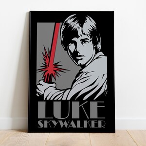 Luke Skywalker Poster, SVG and PNG for Luke Skywalker Poster, EPS, Dxf ...