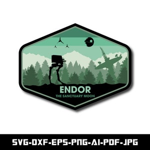Star Wars Endor Planet SVG: Cricut Cut File (digital Download) - Etsy