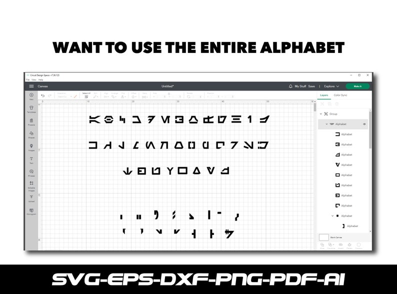 Star Wars Aurebesh Alphabet SVG, Cricut Silhouette Cut File (digital ...
