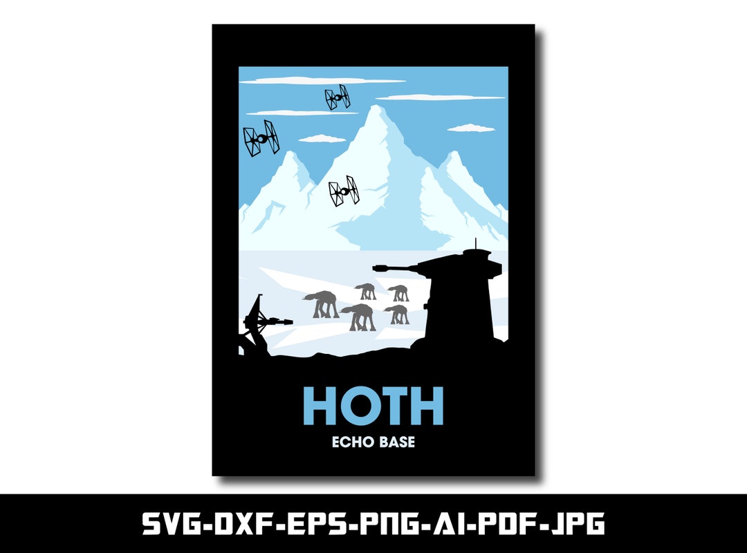 Star Wars Hoth Planet, SVG and PNG for Hoth Planet Poster, EPS, Png ...