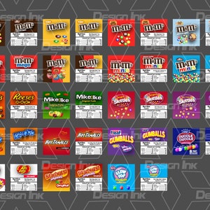 Candy Vending Machine Sticker Labels: 2.5" X 2.5" (digital Download) - Etsy