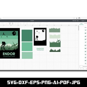 Star Wars Endor Planet, SVG and PNG for Endor Planet Poster, EPS, Png ...