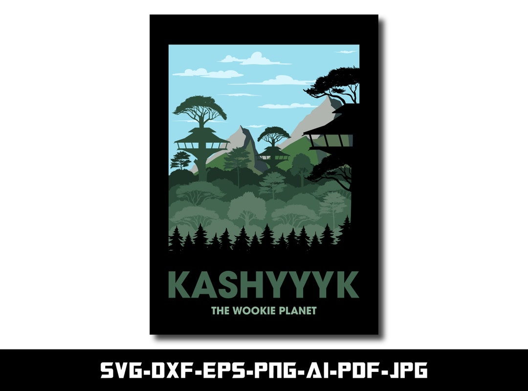 Star Wars Kashyyyk Planet, SVG and PNG for Kashyyyk Planet Poster, EPS ...
