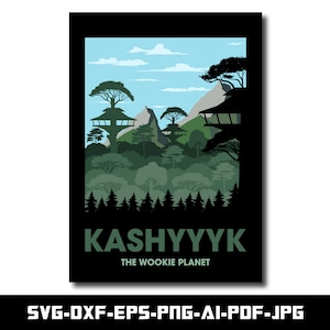 Star Wars Kashyyyk Planet, SVG and PNG for Kashyyyk Planet Poster, EPS ...
