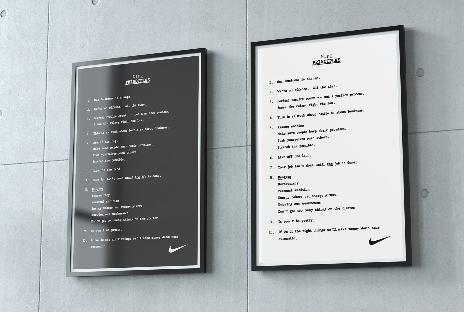 Phil Knight Principles Manifesto Nike Poster Inspired by - Etsy