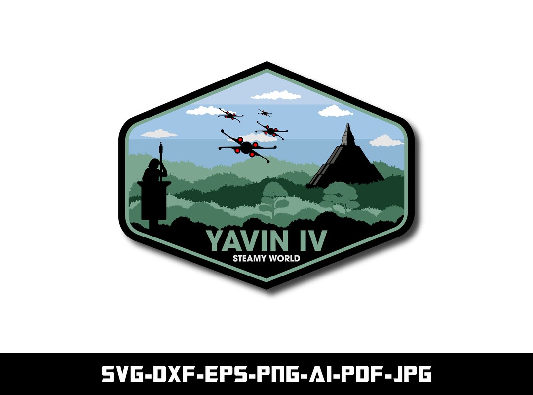 Star Wars Yavin 4 Planet SVG: Cricut Cut File (digital Download) - Etsy
