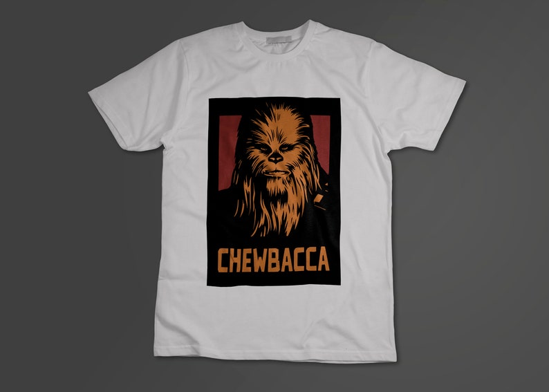Chewbacca Poster, SVG and PNG for Chewbacca Poster, EPS, Dxf ..., Cut ...