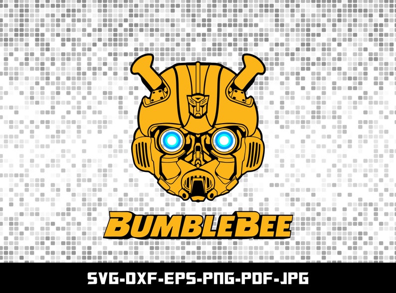 Bumblebee Head SVG: Cut File for Cricut, Silhouette (digital Download ...