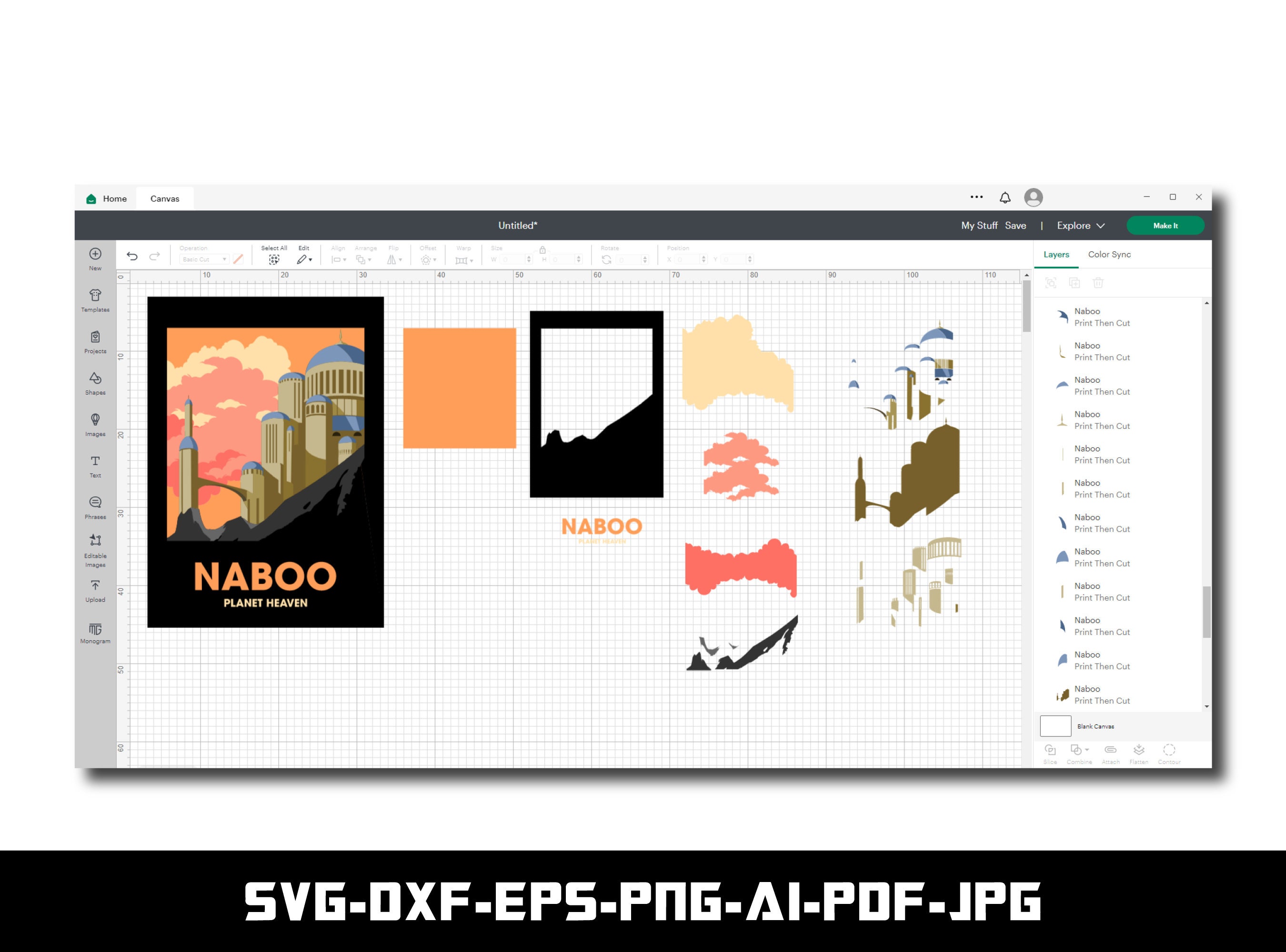 Star Wars Naboo Planet SVG and PNG for Naboo Planet Poster - Etsy