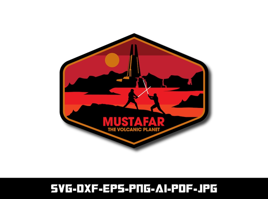 Star Wars Mustafar Planet SVG: Cricut Cut File (digital Download) - Etsy